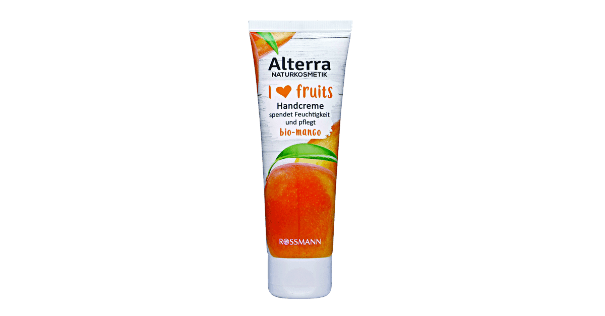 Alterra i ♥ fruits Handcreme Bio-Mango, Handmaske Bio-Erdbeere ...